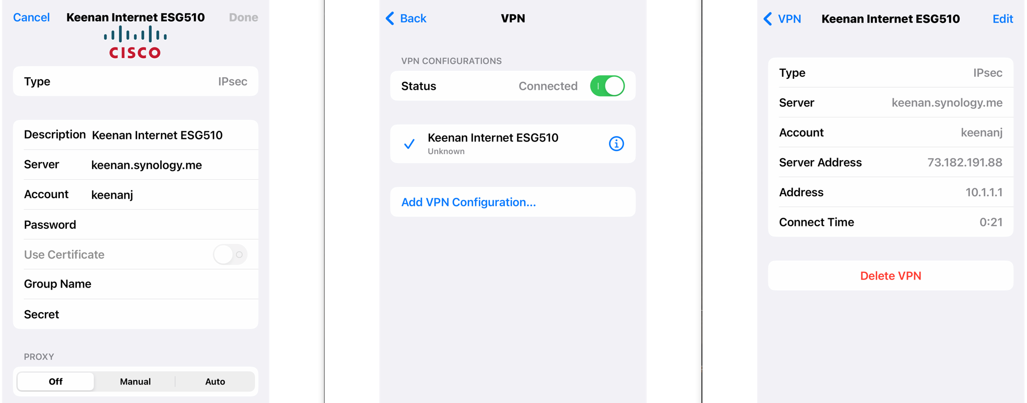 Cross Country Site To Site VPN testing with the ESG510 and Client VPN ...