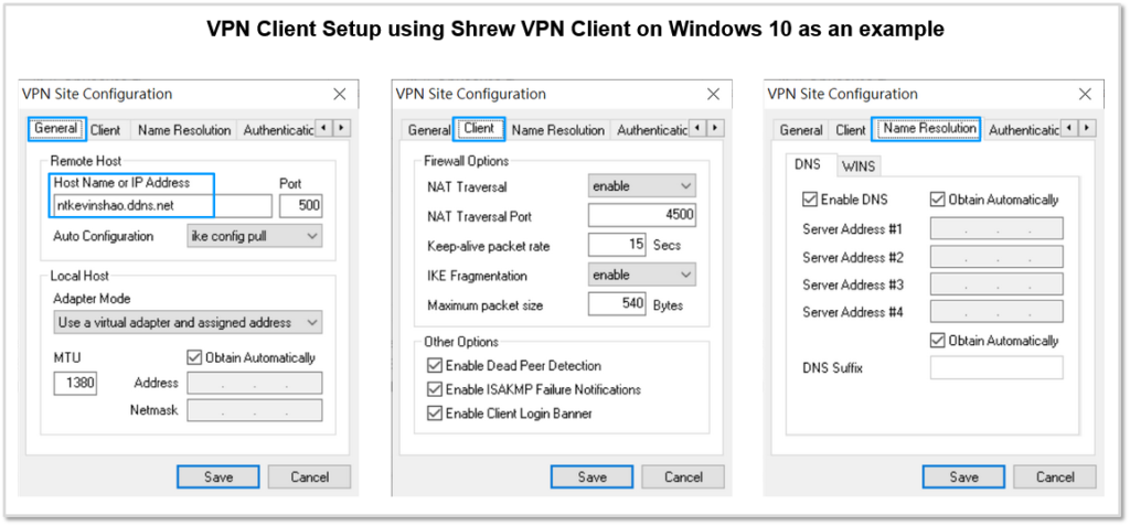 Windows VPN Client Configuration for ESG510 using Shrew VPN Client ...
